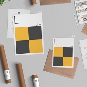 Letter L // International Maritime Signal Flags // Navy Flag Letter ...