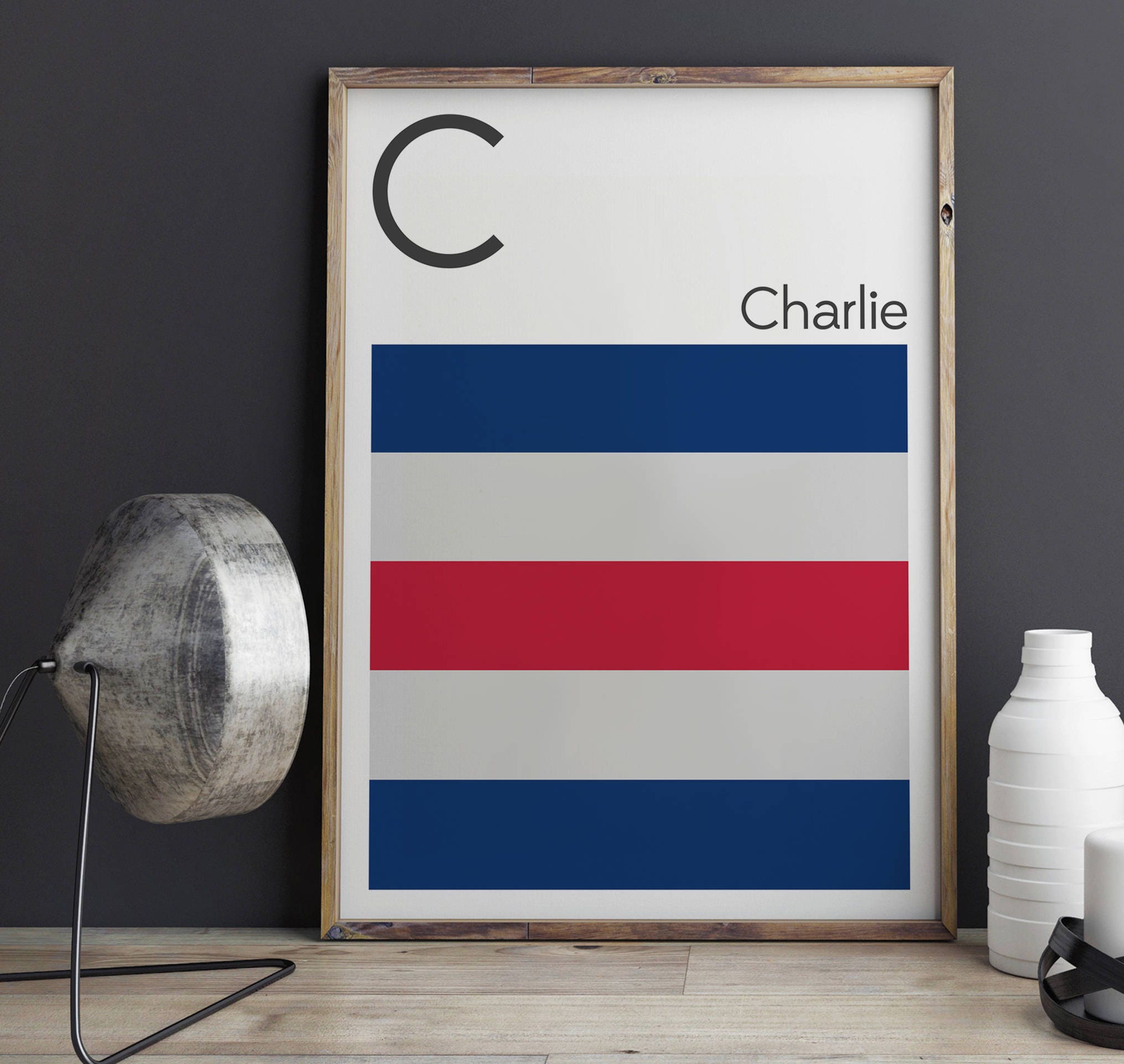 Letter C // International Maritime Signal Flags // Navy Flag - Etsy