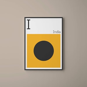 Letter I // International Maritime Signal Flags // Navy Flag Letter ...