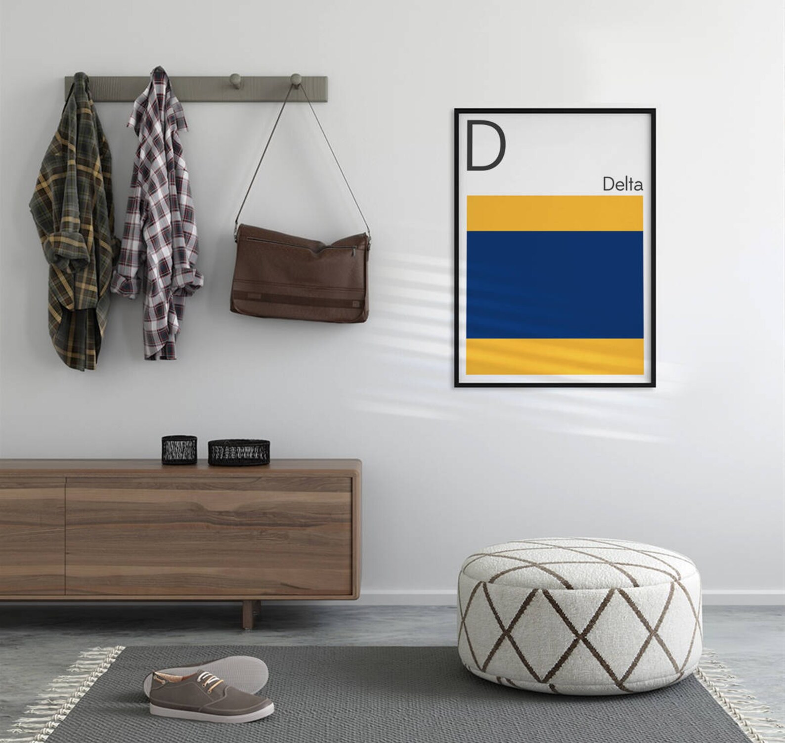 Letter D // International Maritime Signal Flags // Navy Flag Letter ...