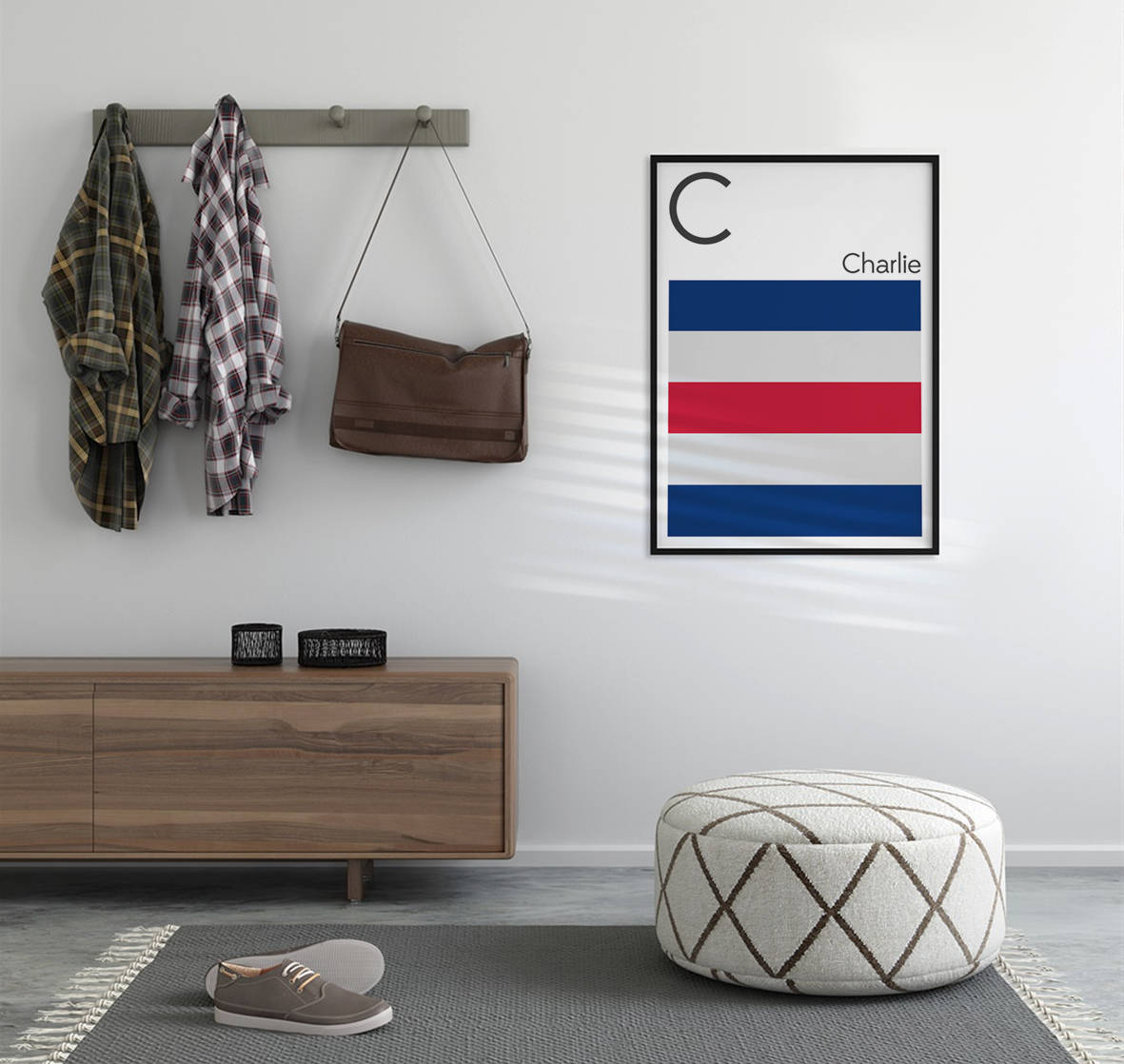 Letter C // International Maritime Signal Flags // Navy Flag - Etsy