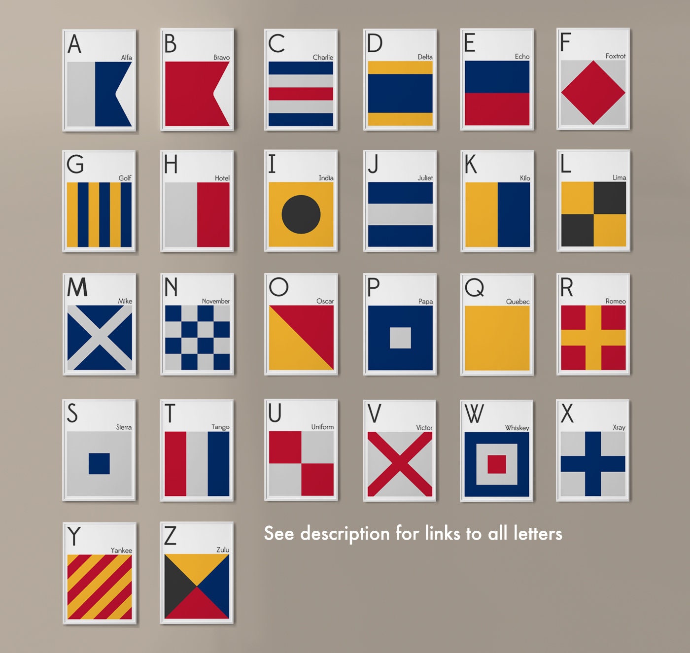 Letter P Nautical Art Print, Maritime Signal Flag Poster - Etsy