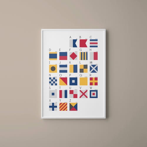 International Maritime Nautical Signal Flag Alphabet Patches - Etsy