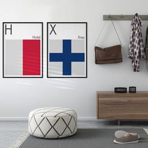 Letter X // International Maritime Signal Flags // Navy Flag Letter ...