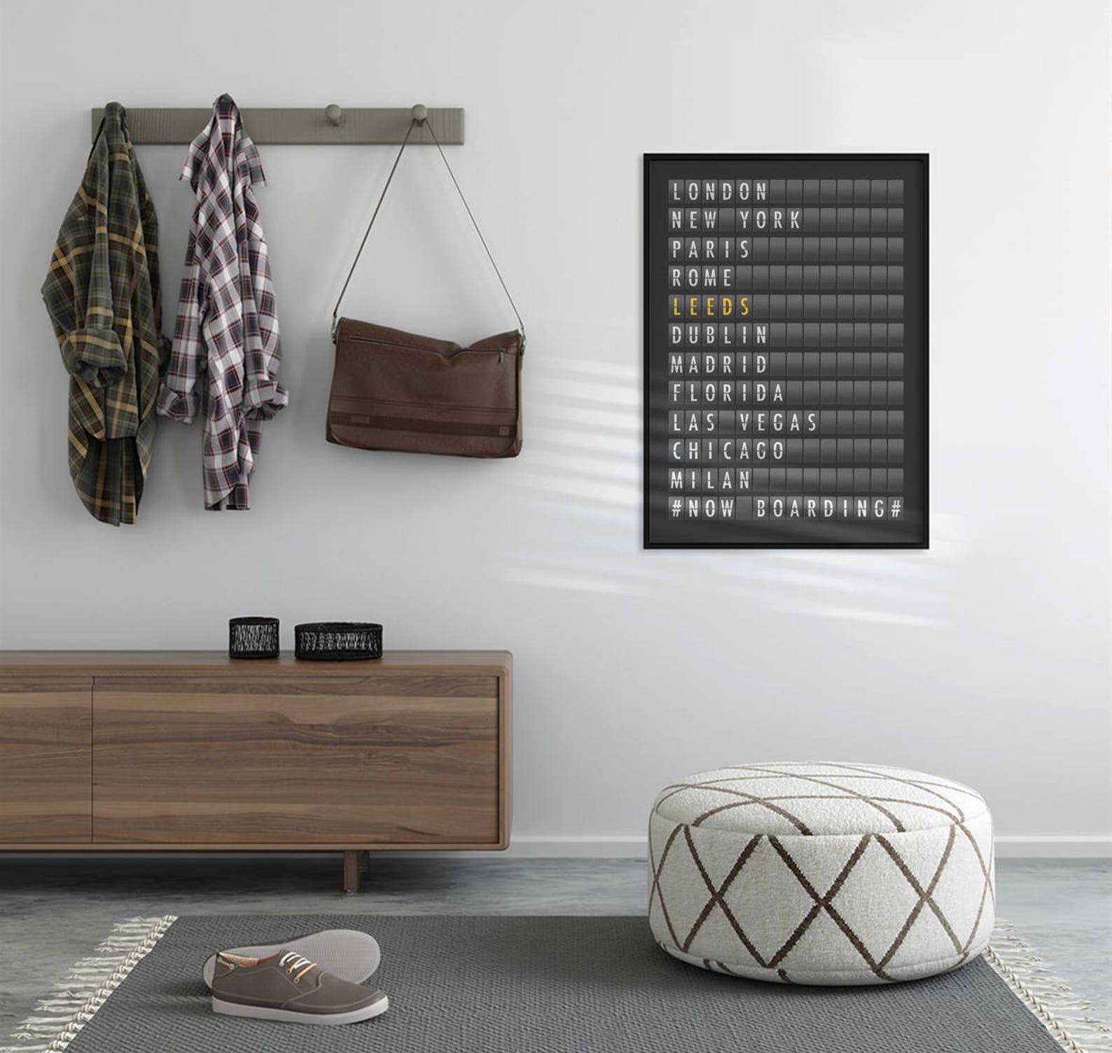 Personalised Airport Destination Board // Holiday Places // - Etsy