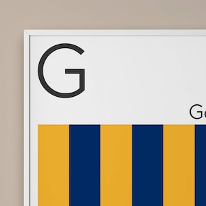 Letter G // International Maritime Signal Flags // Navy Flag Letter ...