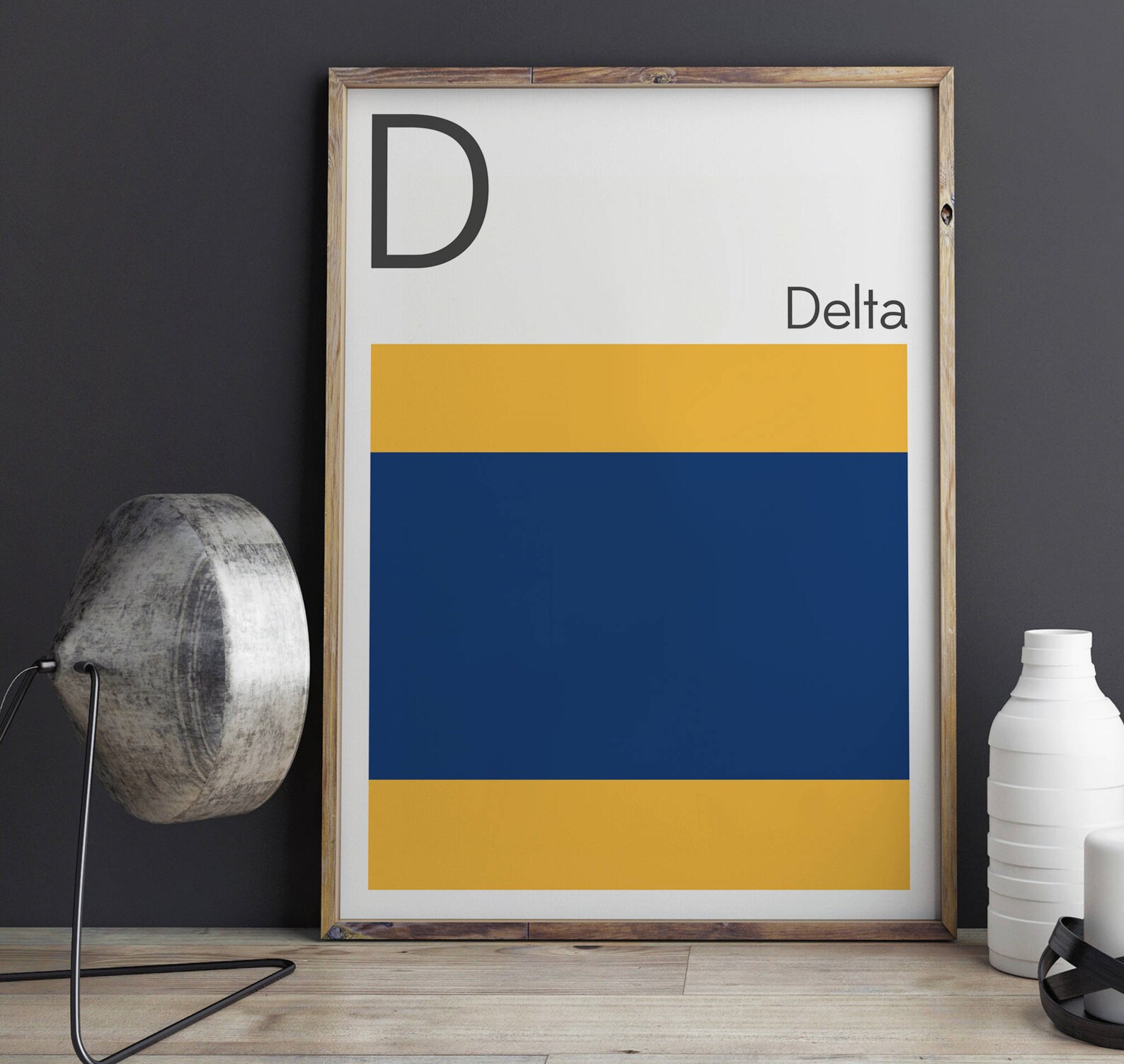 Letter D // International Maritime Signal Flags // Navy Flag - Etsy