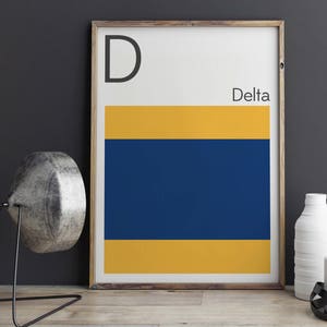 Letter D // International Maritime Signal Flags // Navy Flag Letter ...