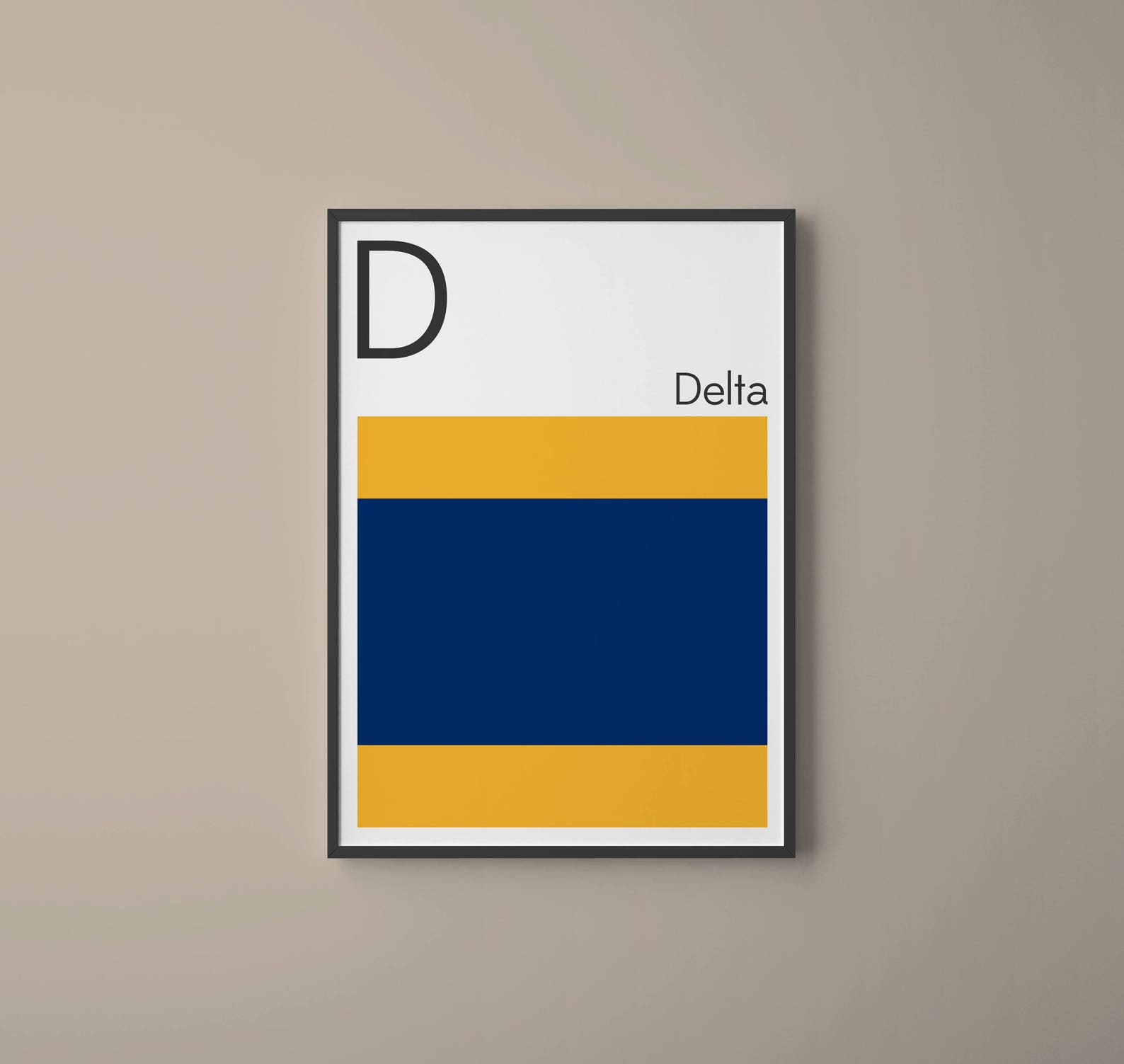 Letter D // International Maritime Signal Flags // Navy Flag | Etsy