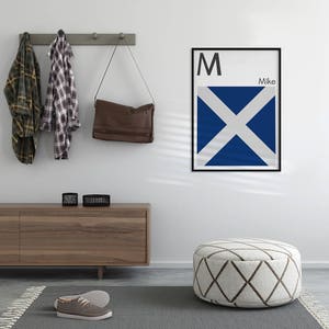 Letter M // International Maritime Signal Flags // Navy Flag Letter ...