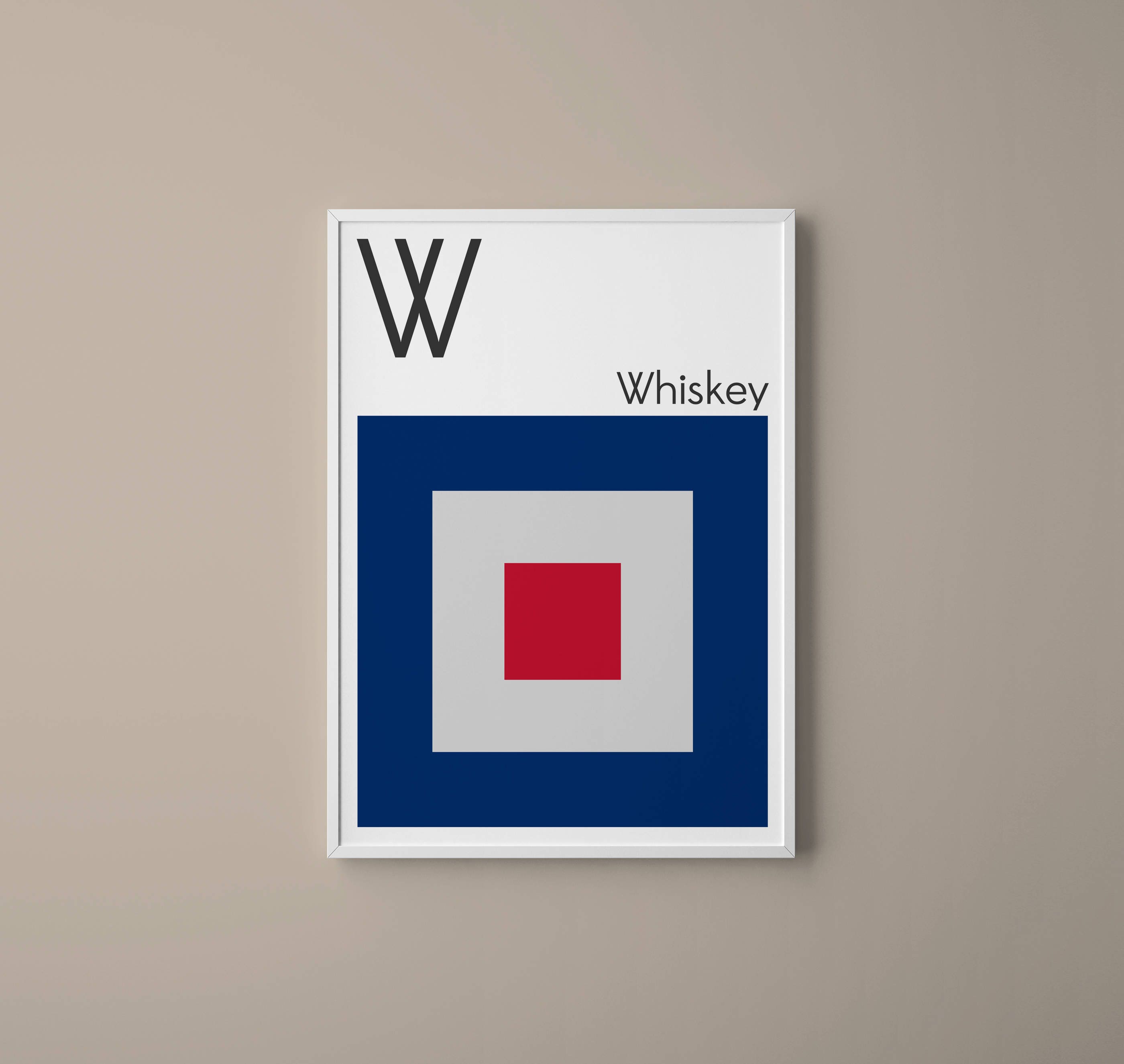 Letter W // International Maritime Signal Flags // Navy Flag | Etsy