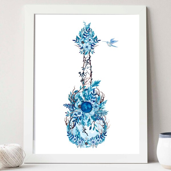 Ukulele Art Print - Etsy