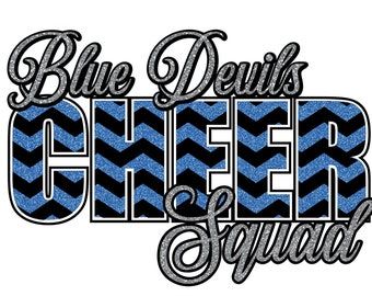 Blue Devils Cheer MOM Glitter and No Glitter SVG and PNG | Etsy