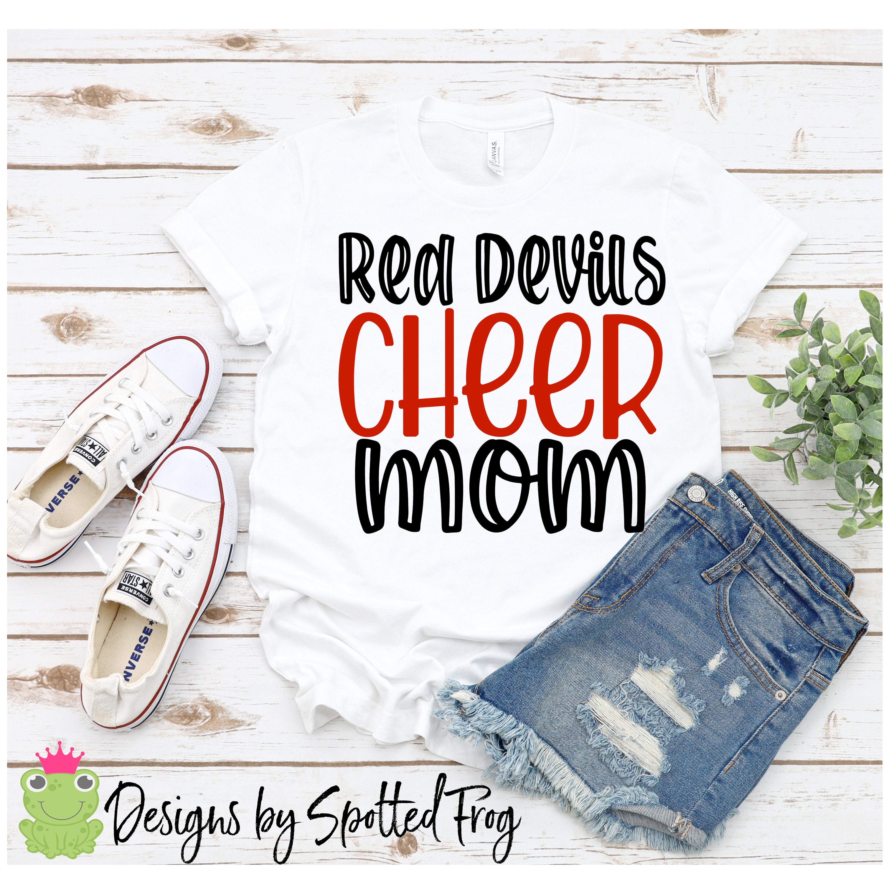 Red Devils Cheer MOM SVG/PNG | Etsy