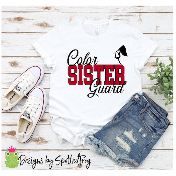Colorguard Sister Svg - Etsy