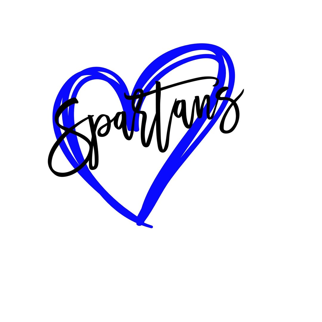 Spartans Heart SVG - Etsy