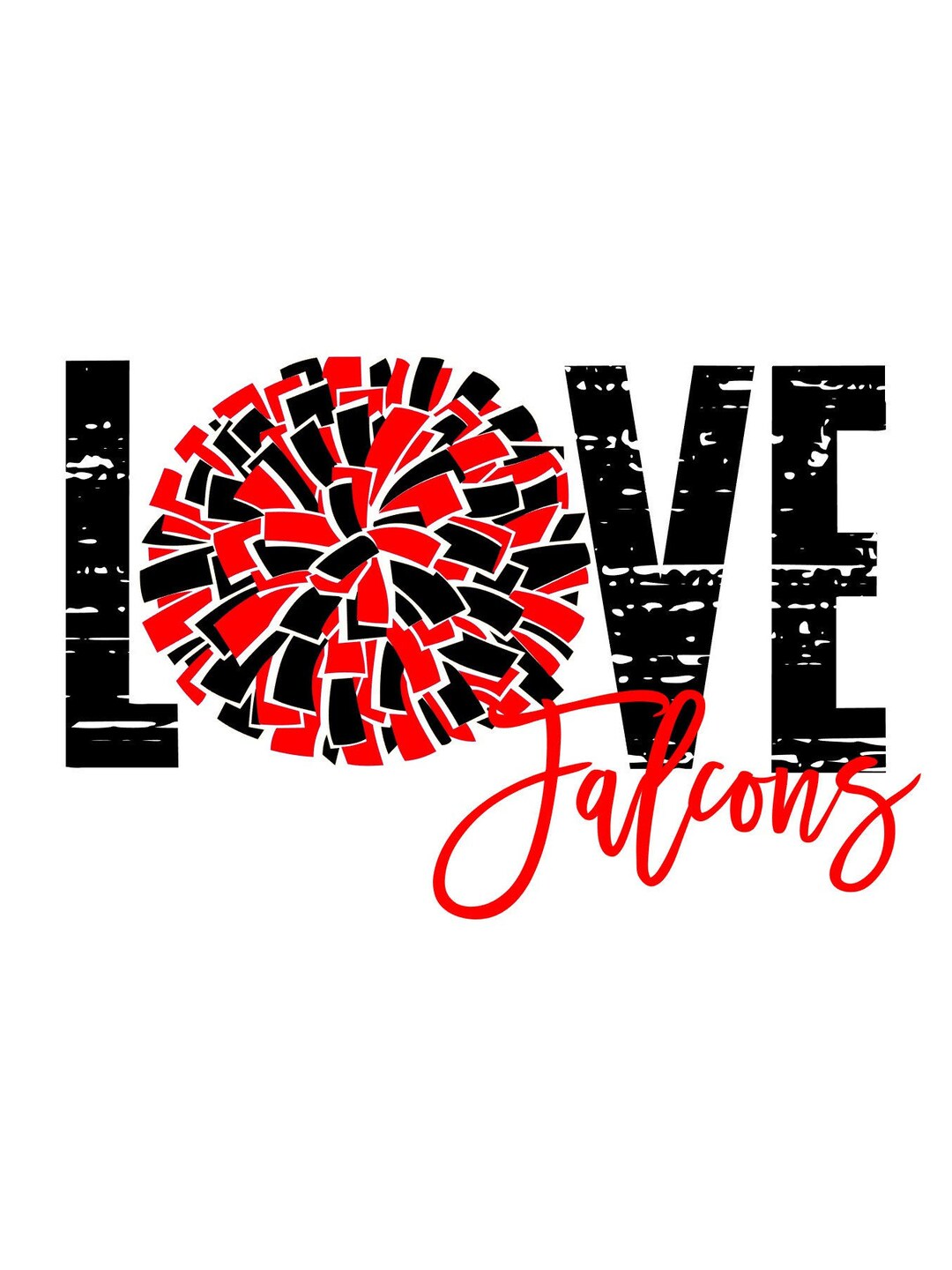 Love Falcons Cheer SVG - Etsy