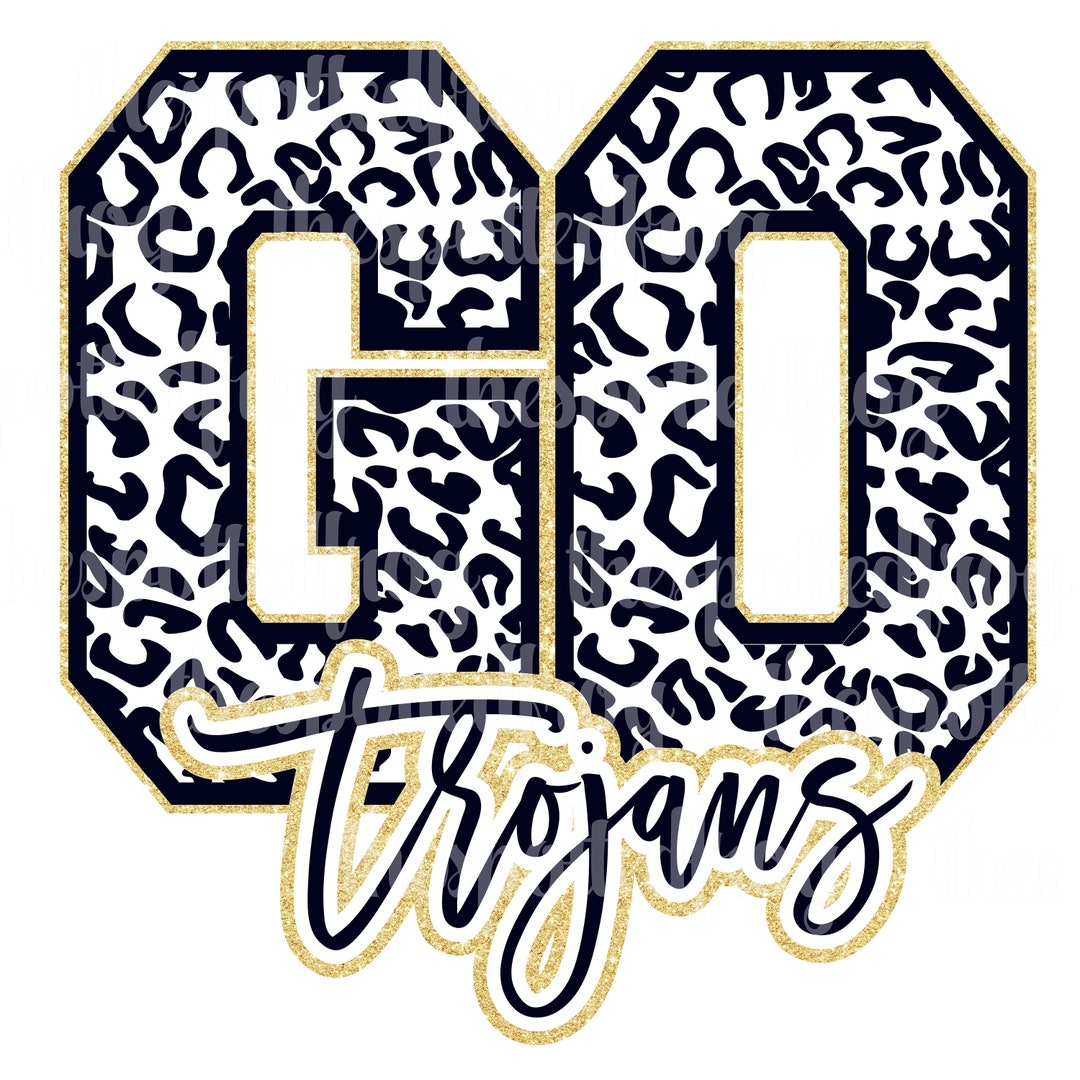 GO Trojans Leopard SVG/PNG - Etsy