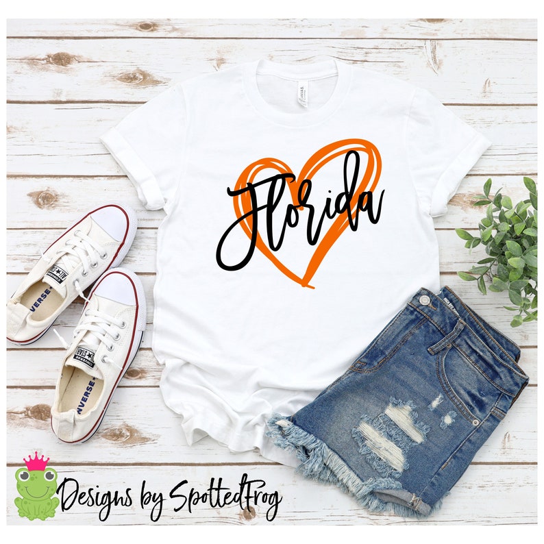 Florida Heart SVG/PNG - Etsy