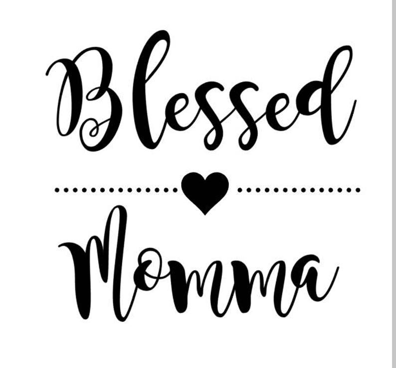 Blessed Momma SVG - Etsy