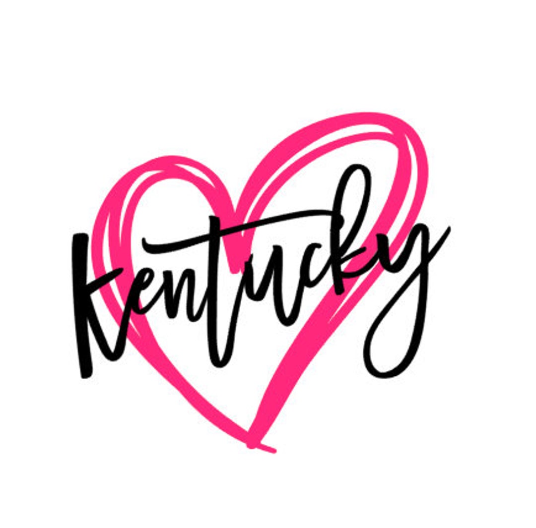 Kentucky Heart SVG - Etsy