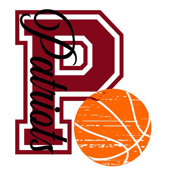 Patriots Distressed Basketball SVG/PNG | Etsy