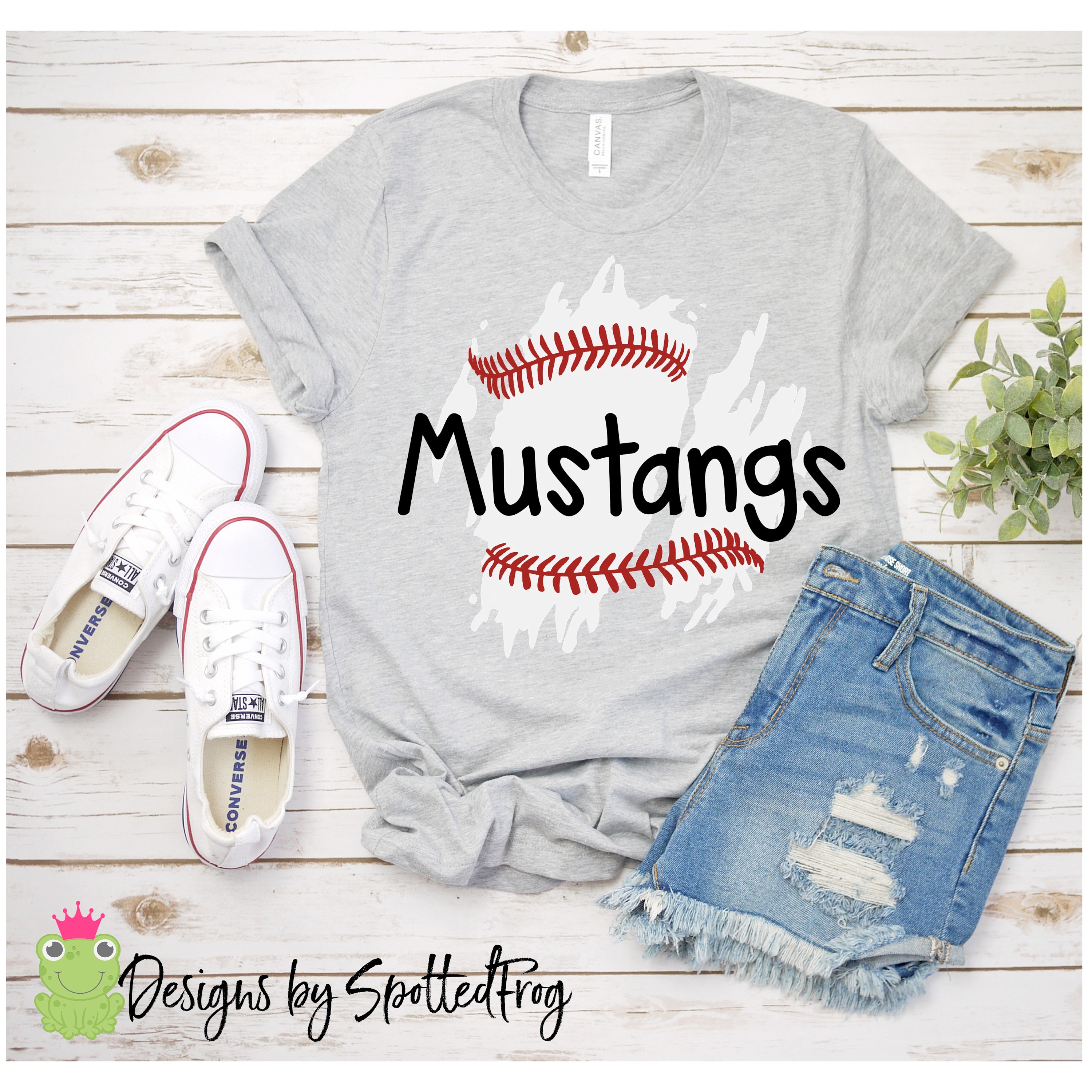 Mustang Baseball SVG/PNG | Etsy