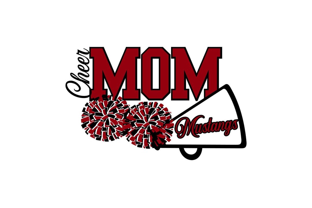 Mustangs Cheer MOM SVG - Etsy