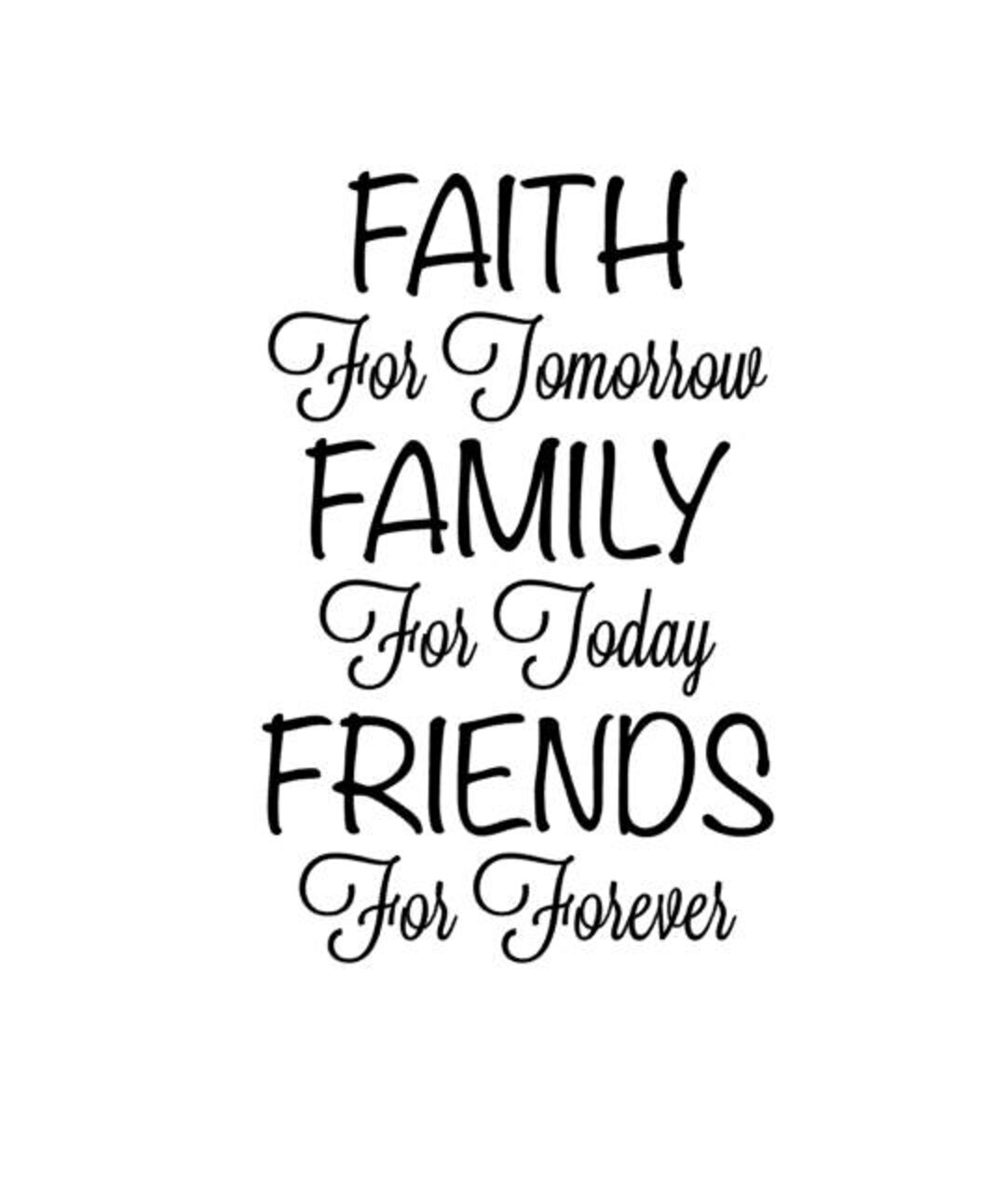 Faith Family Friends SVG - Etsy