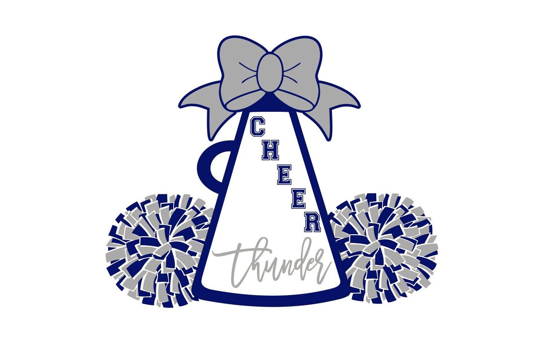Thunder Cheer SVG - Etsy
