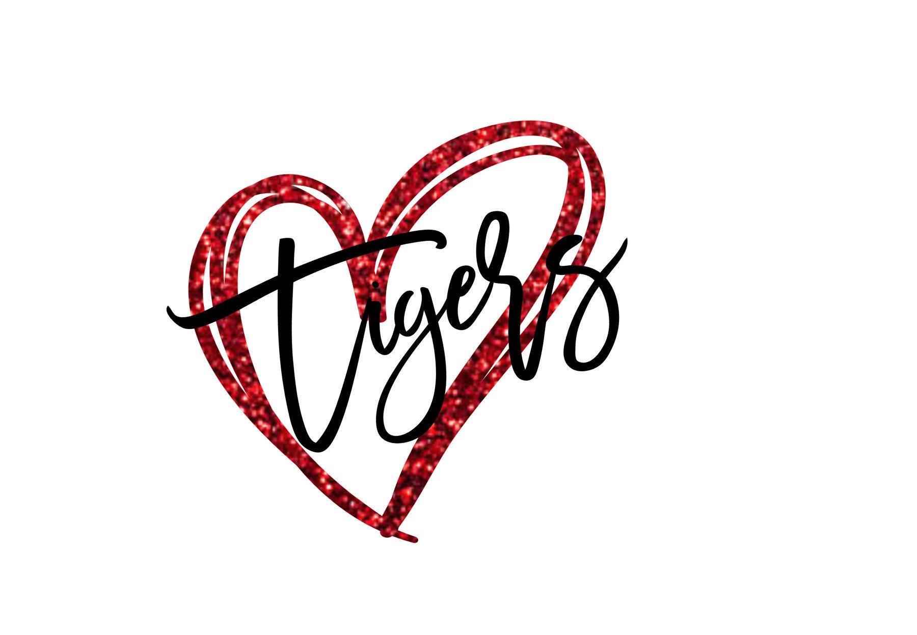 Tigers Heart SVG - Etsy