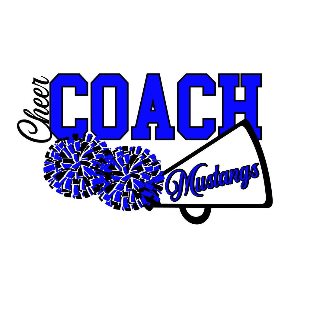 Mustangs Cheer Coach SVG - Etsy