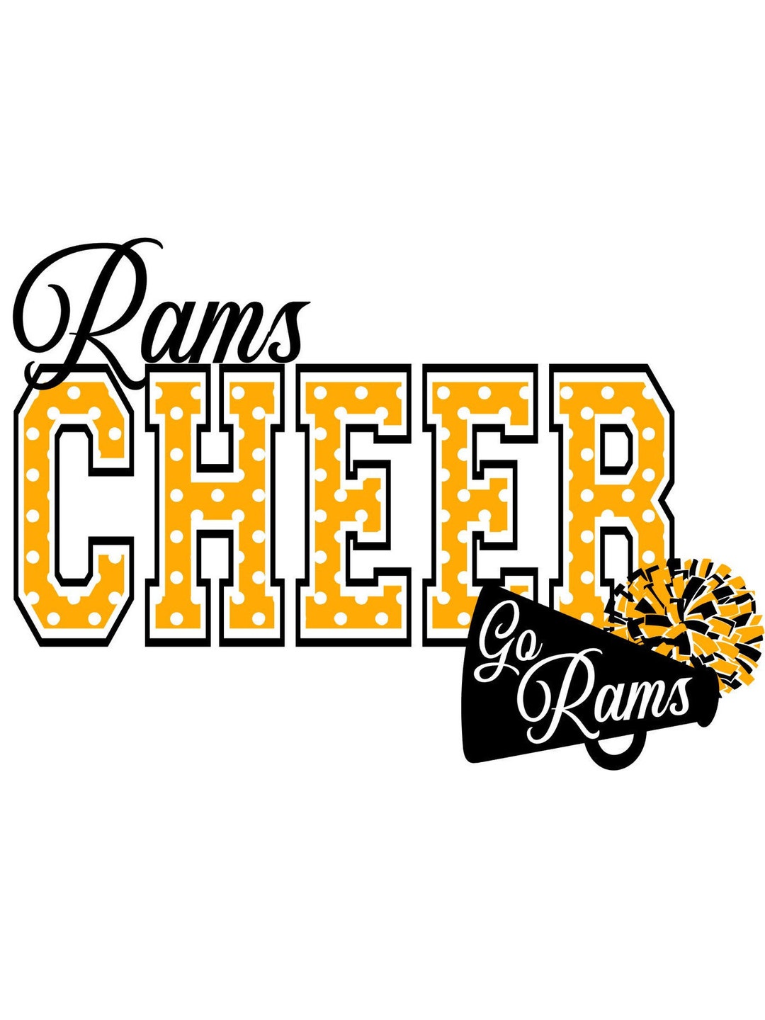 Rams Cheer SVG - Etsy
