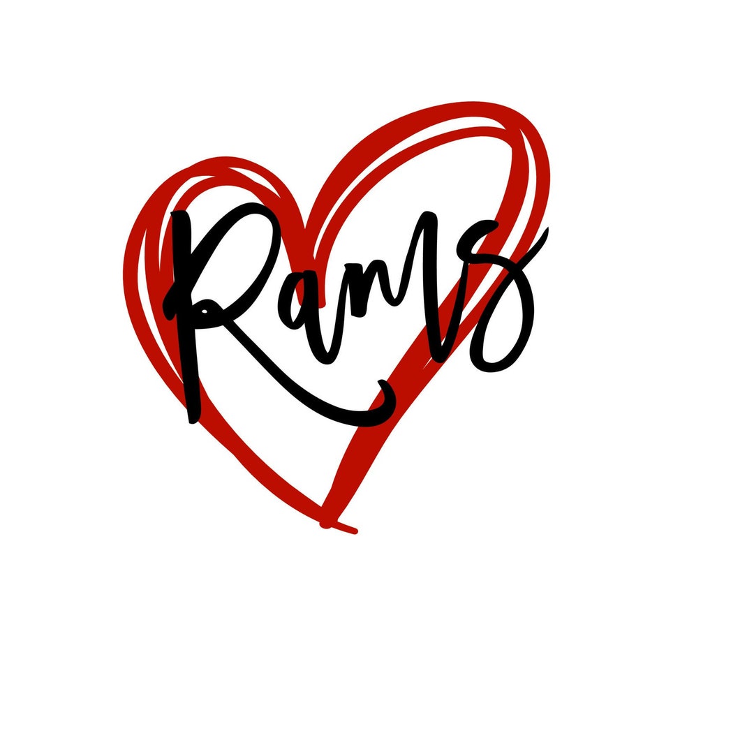Rams Heart SVG - Etsy