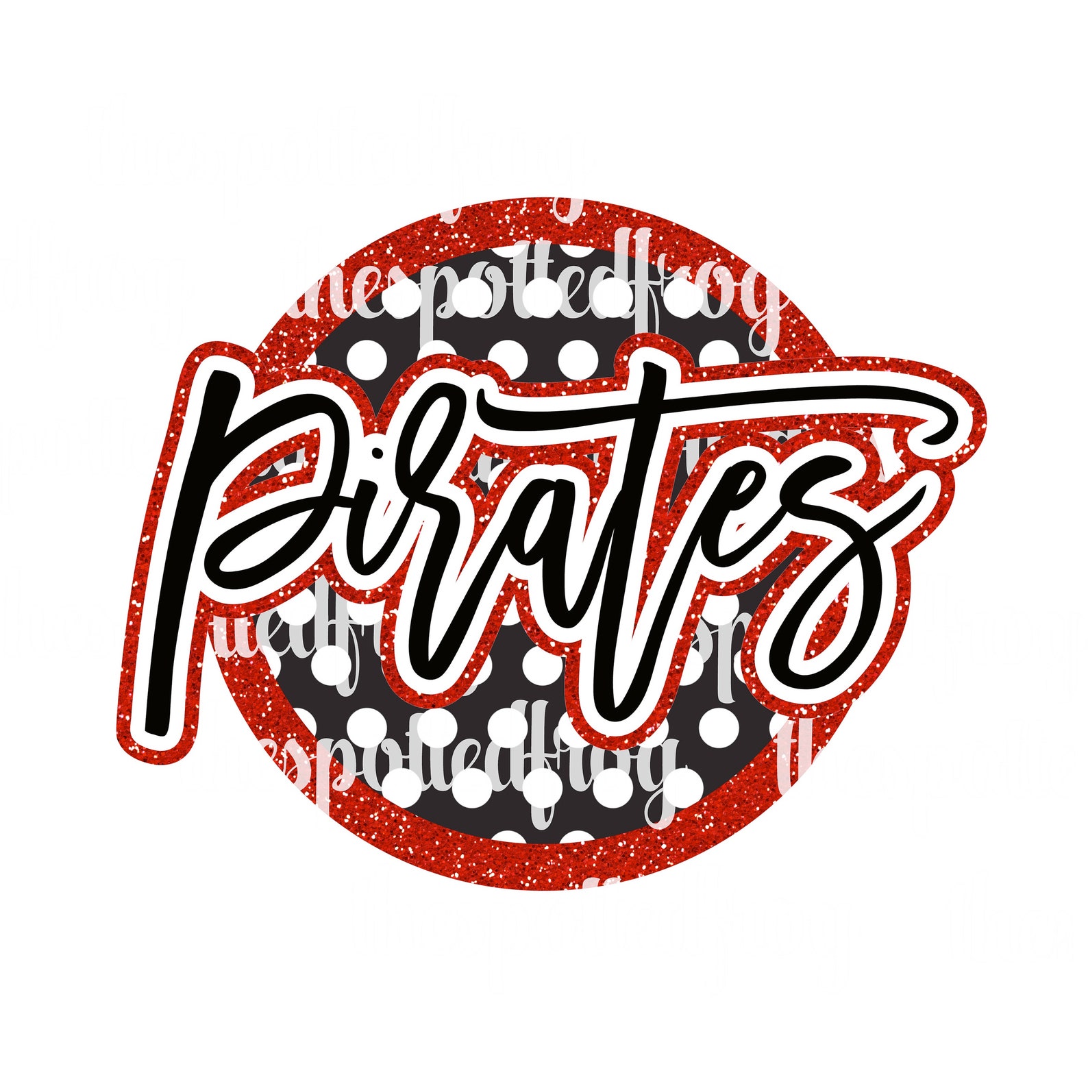 Pirates Polka Dots Glitter PNG - Etsy