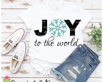 Joy to the World, Christmas, Presents, Joy SVG/PNG - Etsy