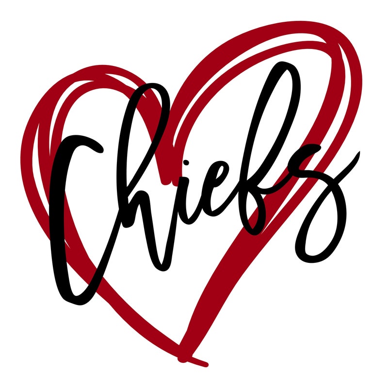 Chiefs Heart - Etsy
