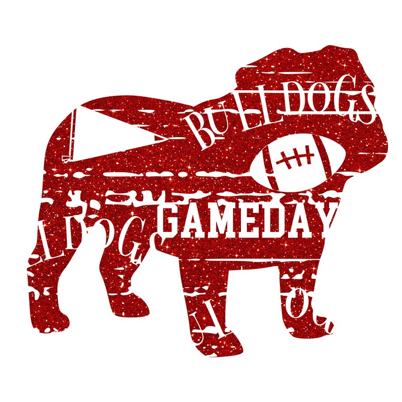 Bulldogs Football Distressed SVG/PNG - Etsy
