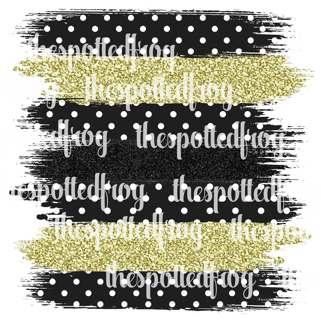 Black and Gold Glitter Brushstrokes PNG - Etsy
