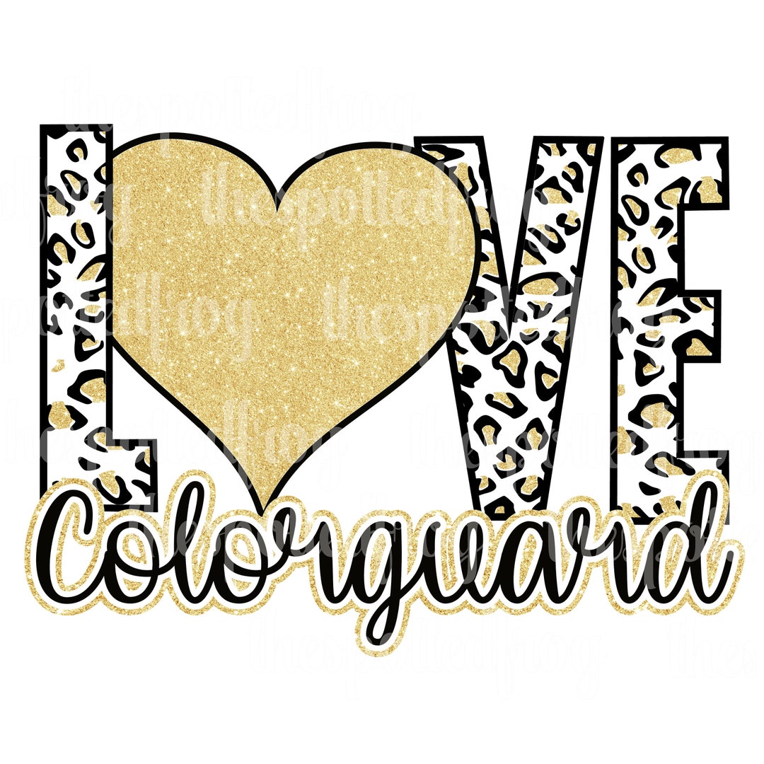 Love Colorguard Cheetah SVG/PNG - Etsy