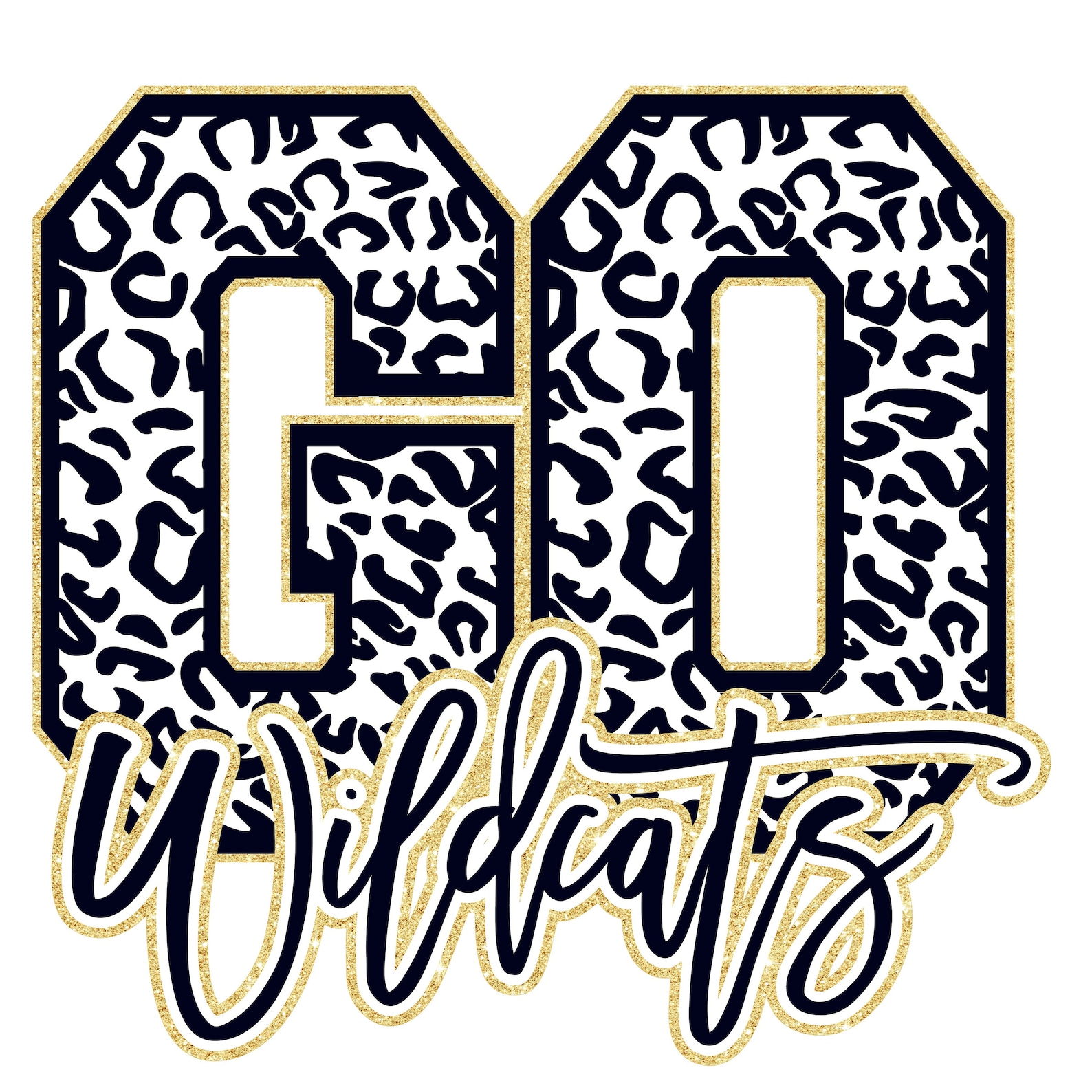 Go Wildcats Leopard PNG/SVG - Etsy
