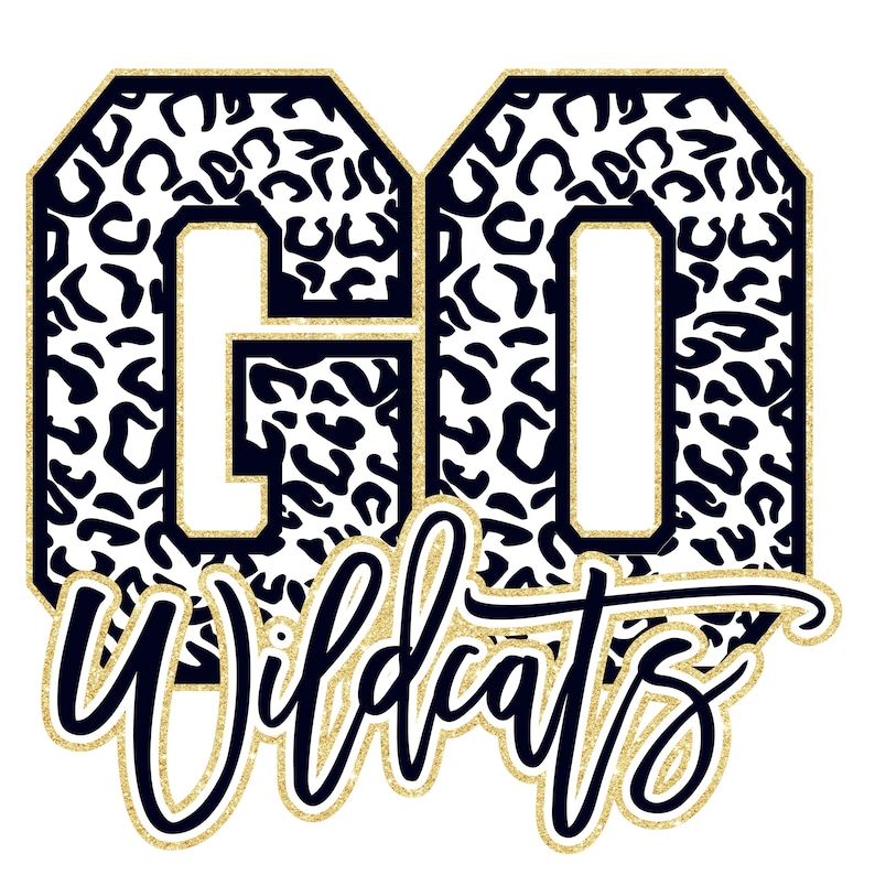 Go Wildcats Leopard PNG/SVG - Etsy