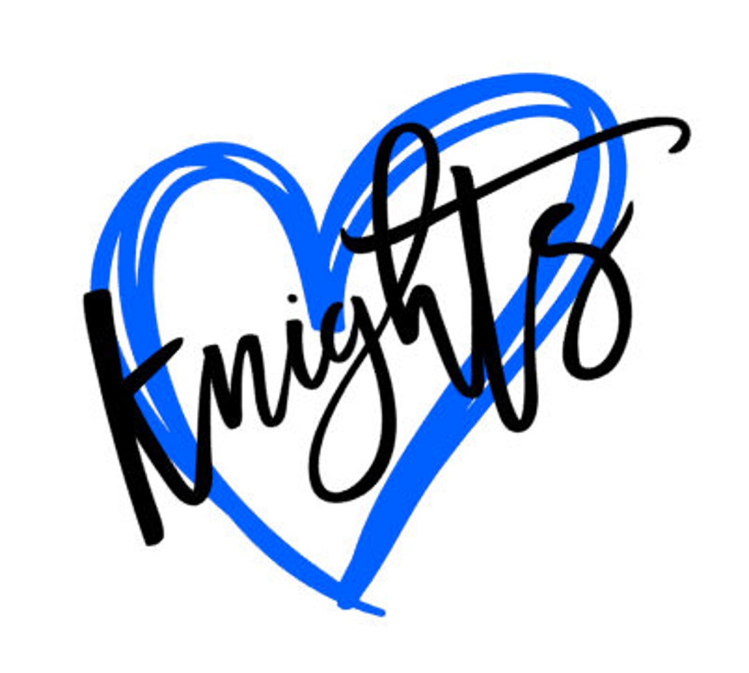 Knights Heart SVG - Etsy
