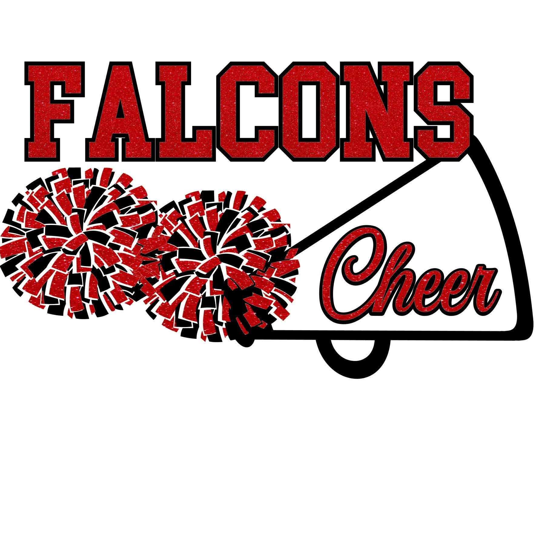 Falcons Cheer SVG - Etsy