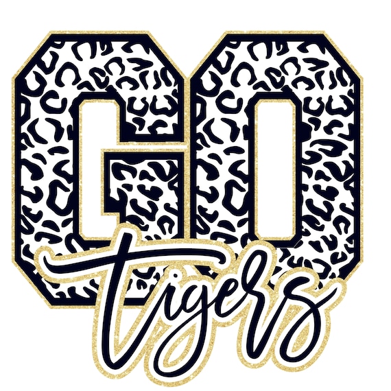 Go Tigers Leopard PNG/SVG - Etsy