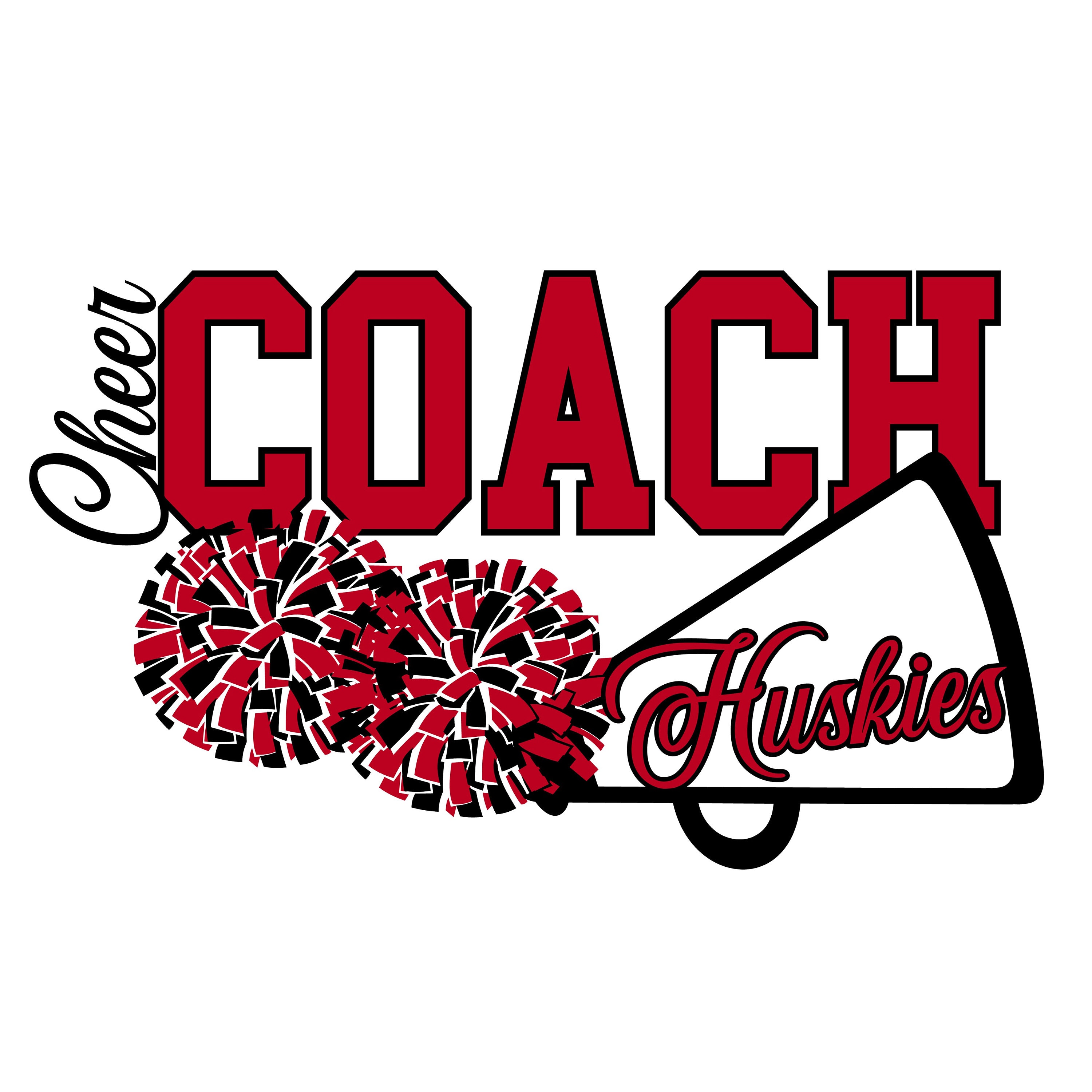 Huskies Cheer Coach SVG/PNG - Etsy