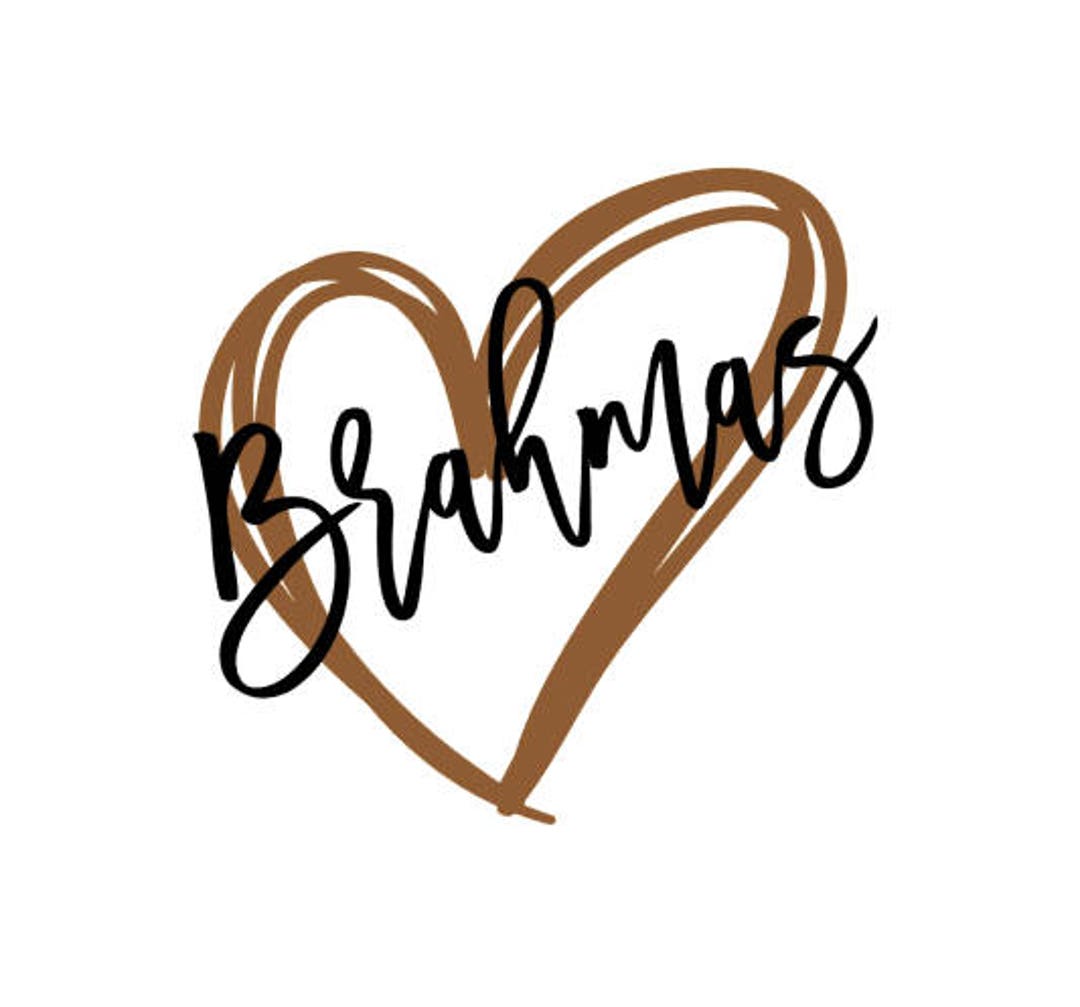 Brahmas Heart SVG - Etsy