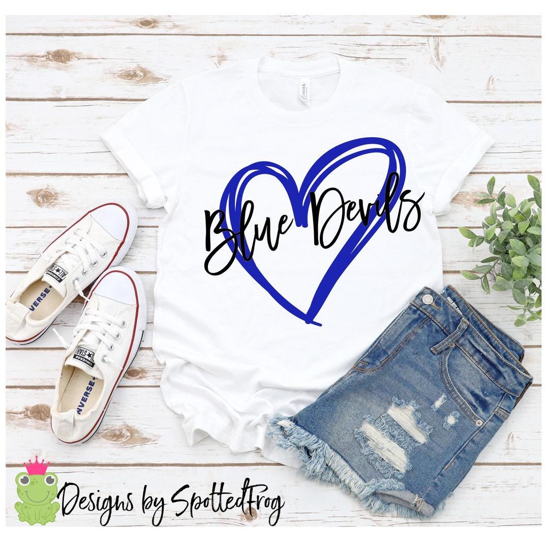 Blue Devils Heart SVG/PNG - Etsy