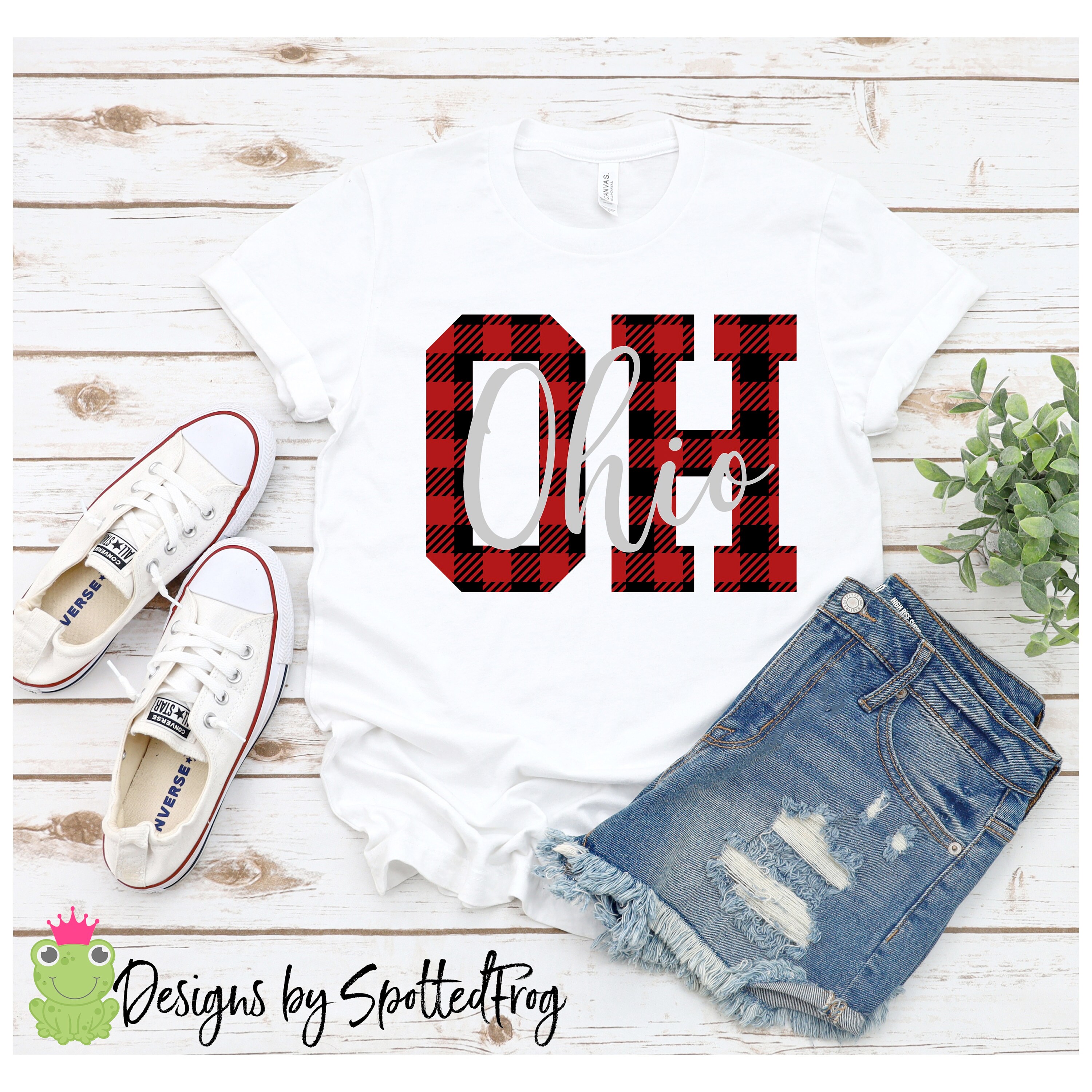 Ohio Buffalo Plaid SVG/PNG | Etsy