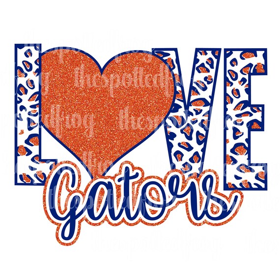 Love Gators Cheetah SVG/PNG - Etsy